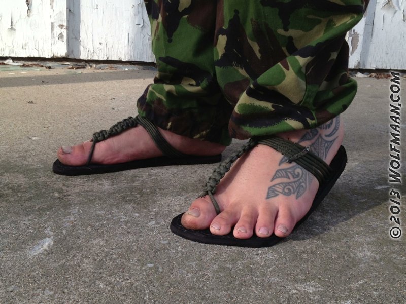 Paracord Sandals Tutorial - Barefoot Bushcraft & Archery